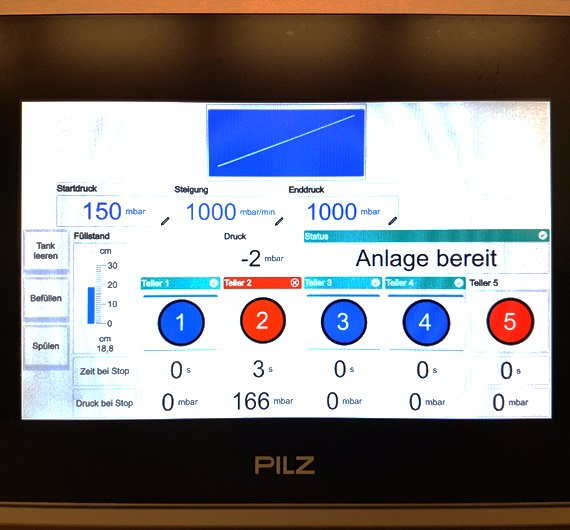 Wasserdichtigkeitsprüfgerät nach DIN EN 20811 / ISO 811